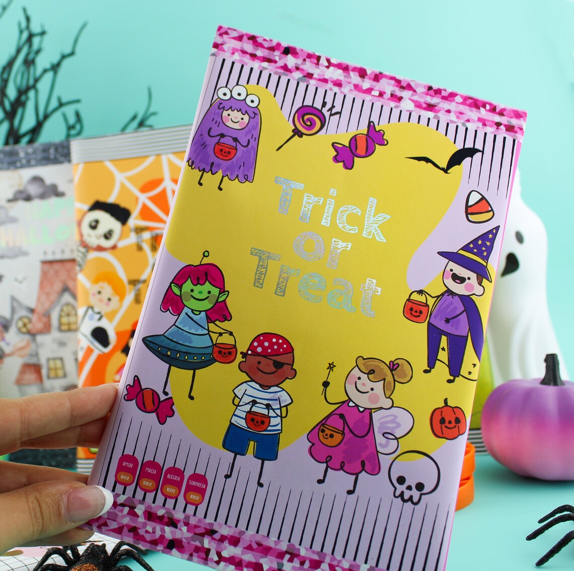 Halloween Chip Bags Halloween Candy Bags Halloween Decor - Etsy