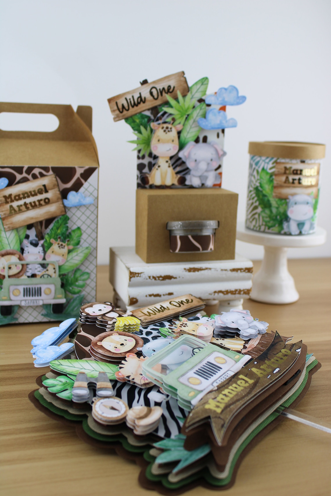 Safari Playdoh Box Safari Party Decor Safari Packaging Safari Birthday ...