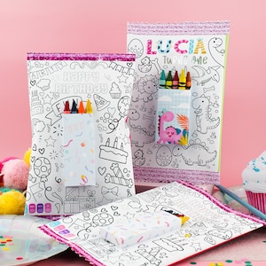 Coloring Chip Bag - Candy Bag for Coloring - Chip Bag to Color - Etsy