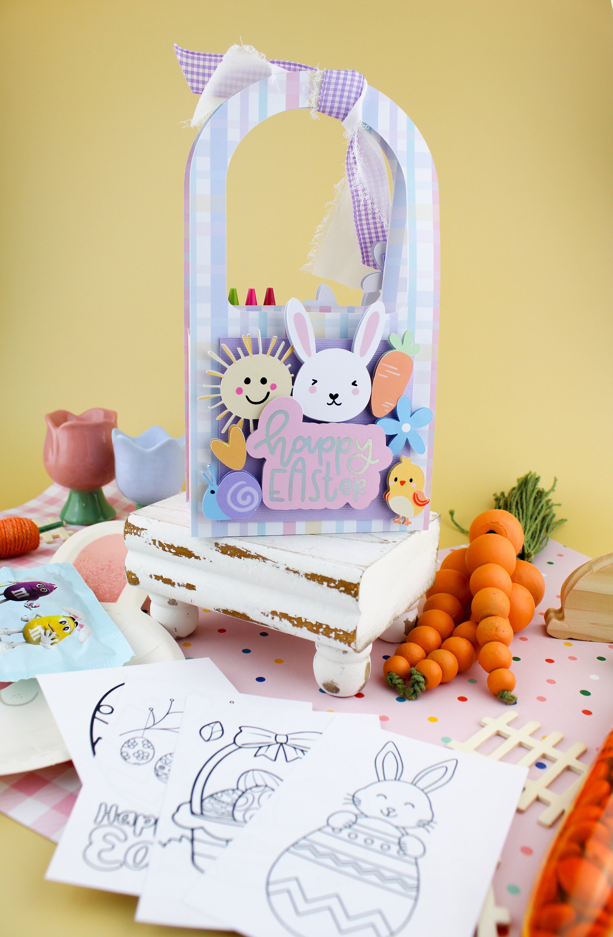 Easter Activity Basket Easter Activity Box Activity Box Template Die ...