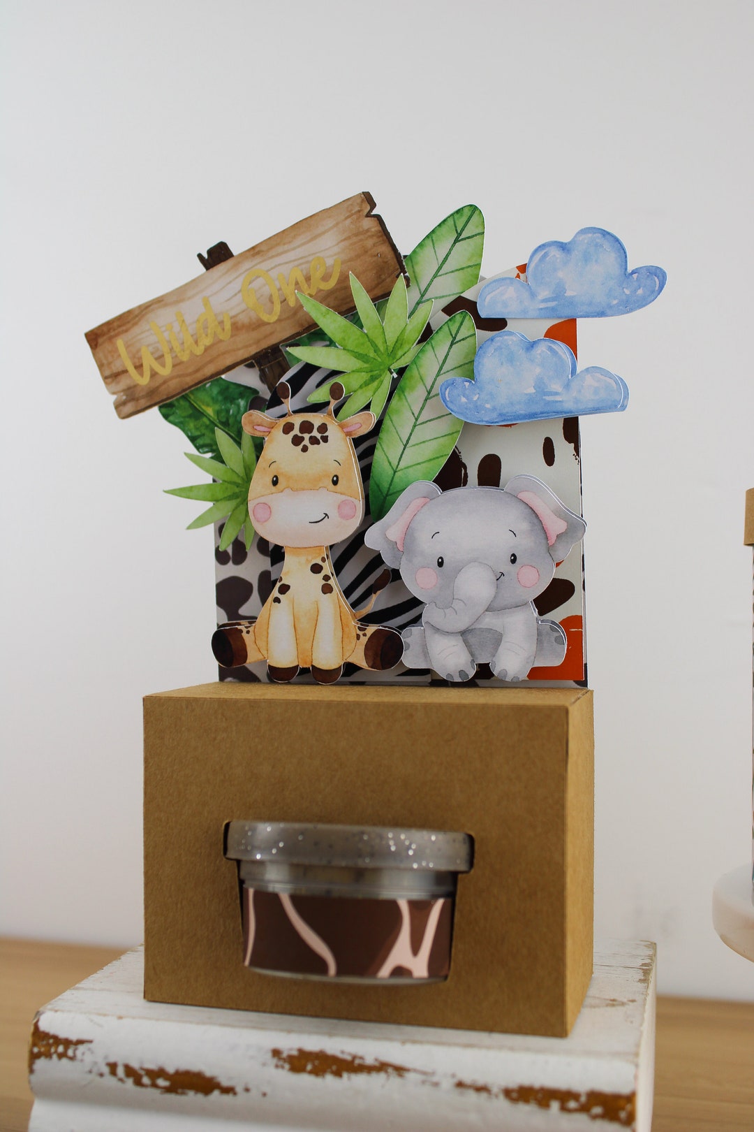 Safari Playdoh Box Safari Party Decor Safari Packaging Safari Birthday ...