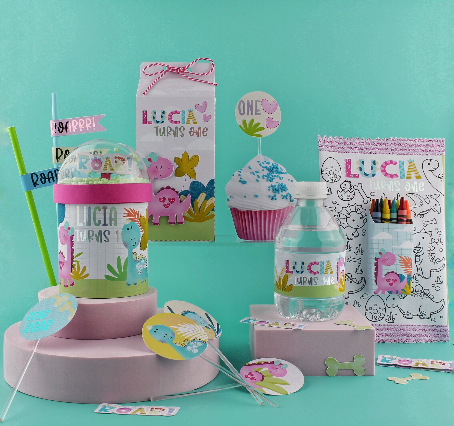 Cute Dino Pringles Can Pringles Dino Theme Party Decor Dino Girl ...