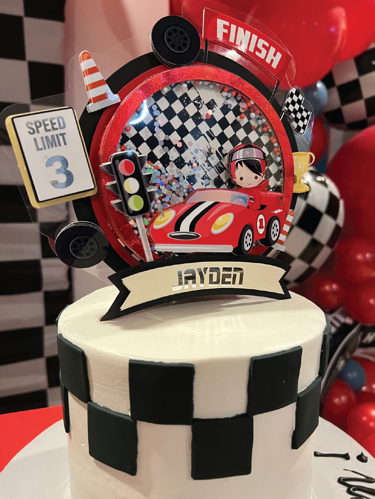 Racing Boy Theme Racing Birthday Race Party Speed Limit Birthday Racing ...