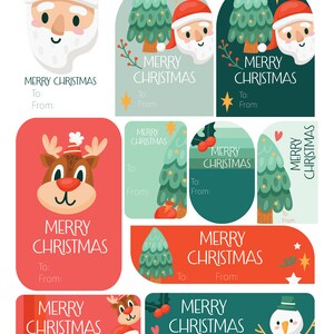 Christmas Gift Label Stickers Christmas Stickers Christmas - Etsy