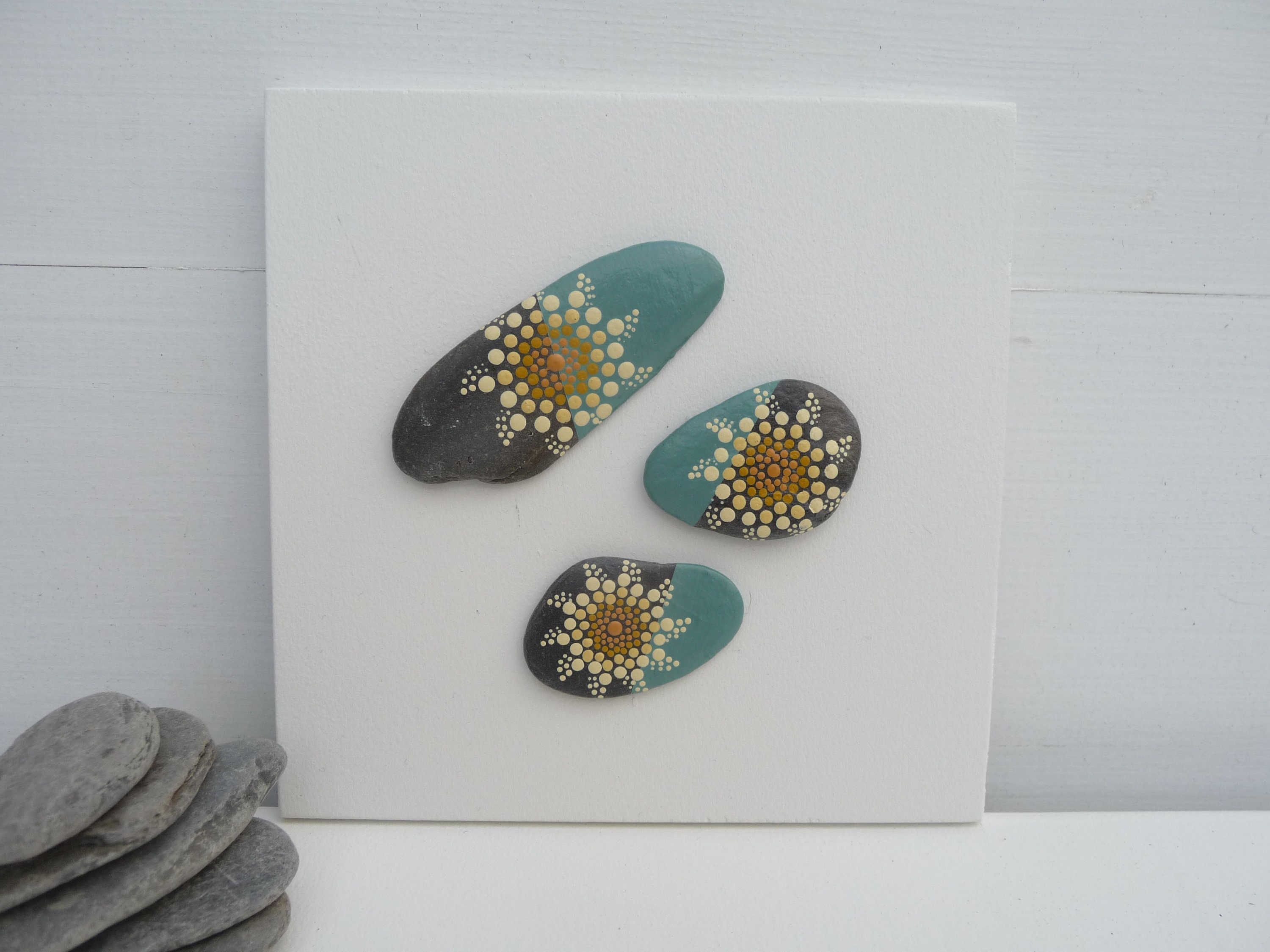 Hand Painted Slate Wall Art | Etsy