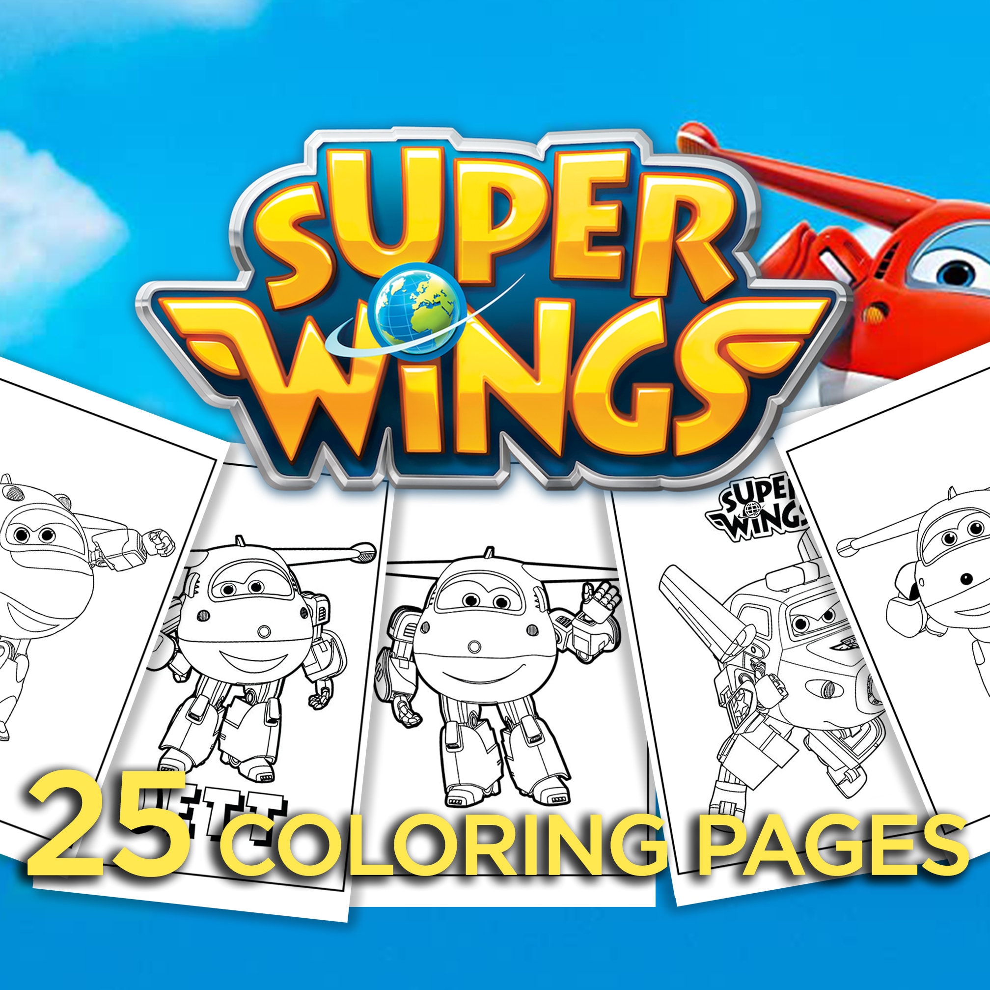 Wings Coloring Pages For Kids