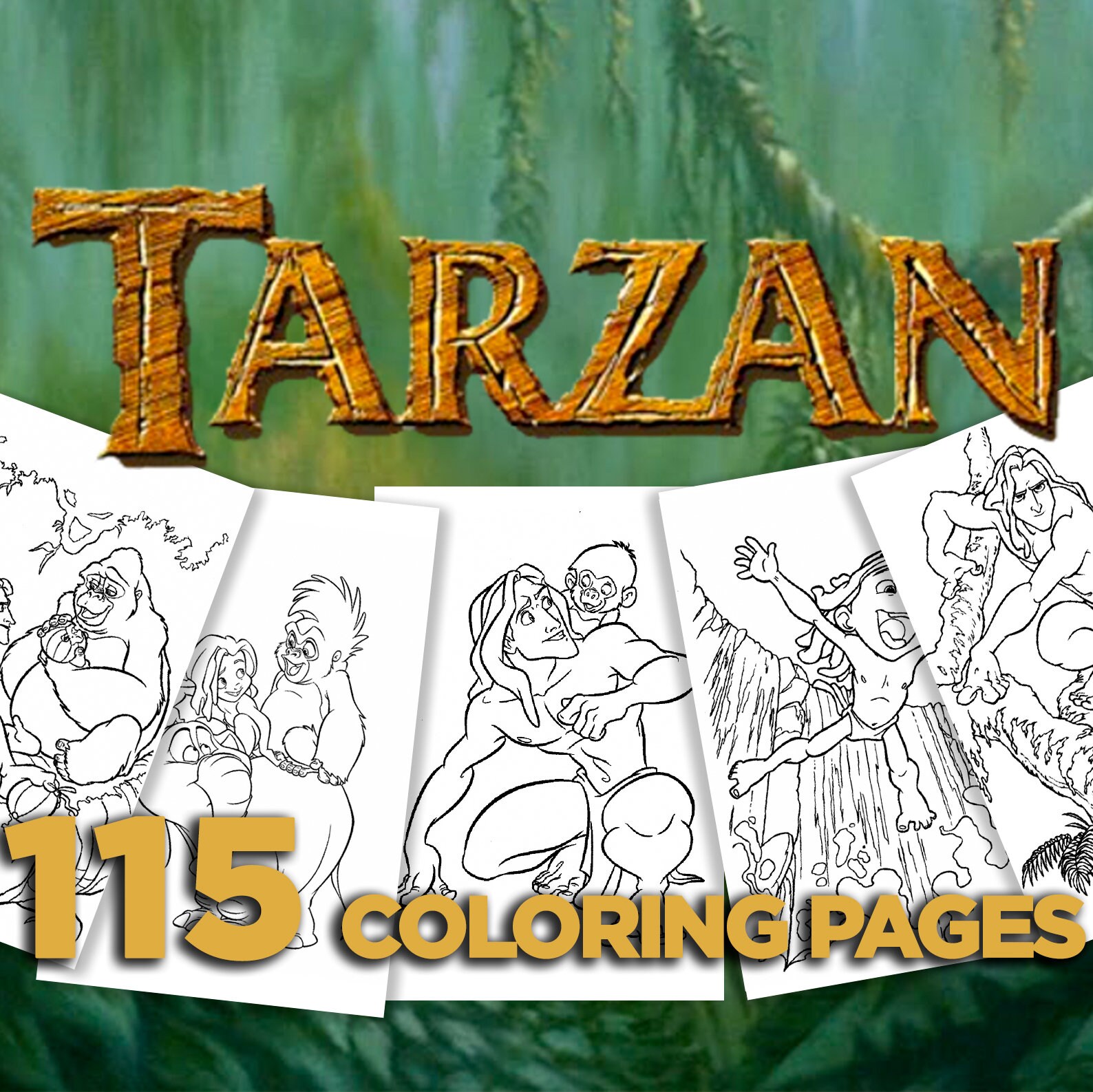 Tarzan Free Coloring Pages