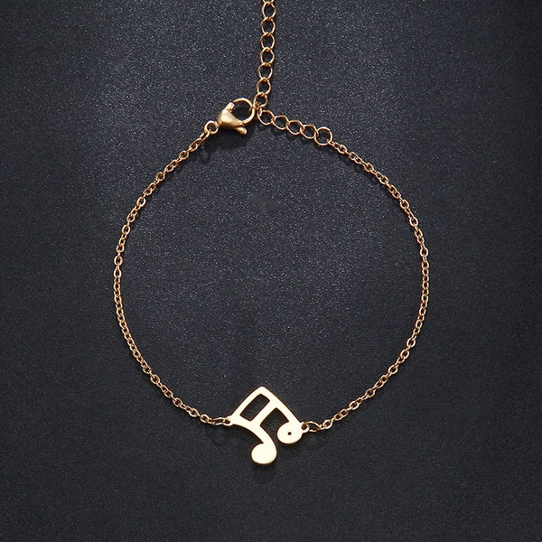 Music Note Bracelet - Etsy