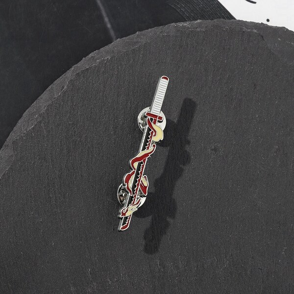 Sword Enamel Pin - Etsy