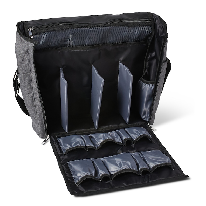 Gray Water Resistant Travel Bartender Bag: Cocktail Kit Carrier (bag ...