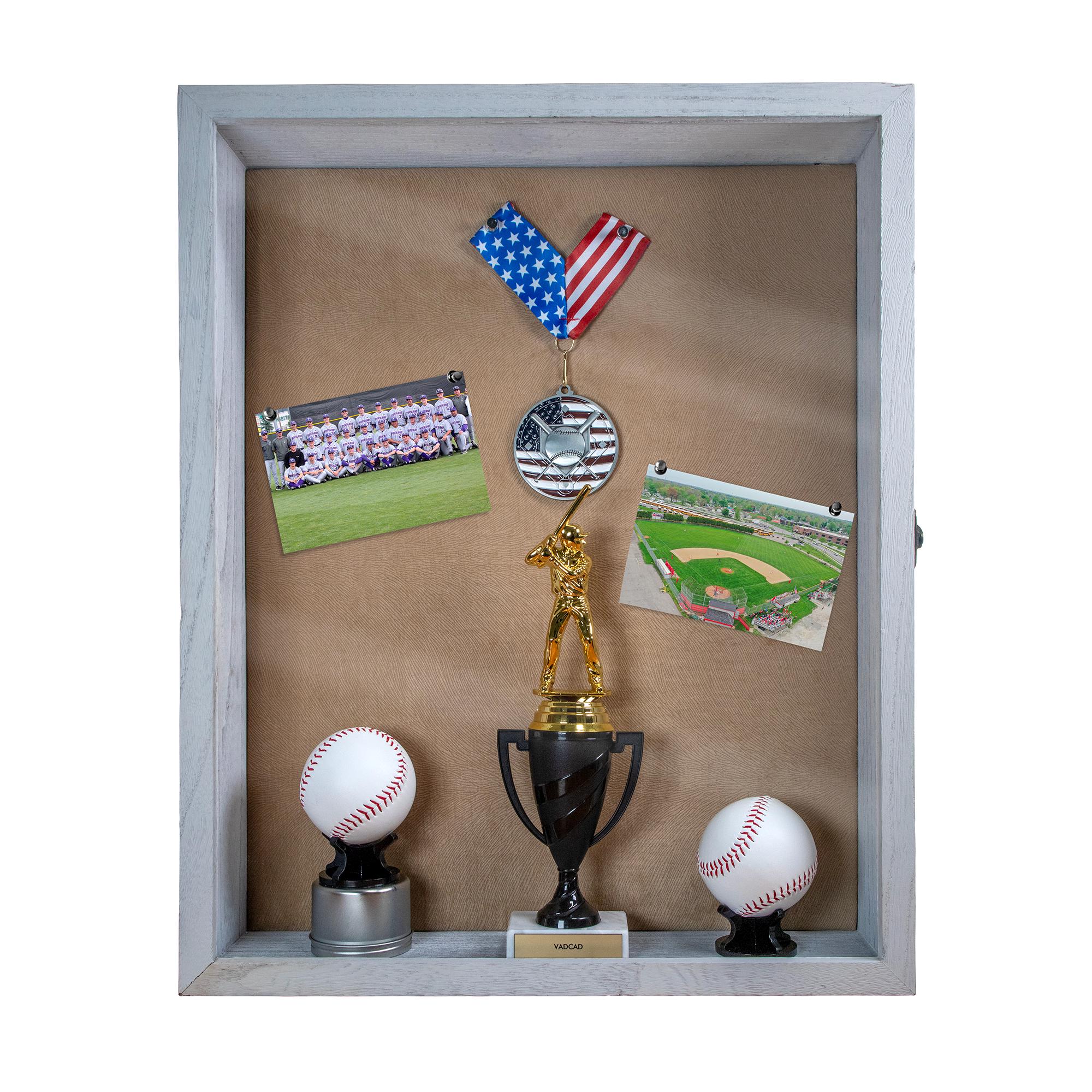 16x20 Distressed White Shadow Box: 4" Deep Solid Wood Display Case - Etsy