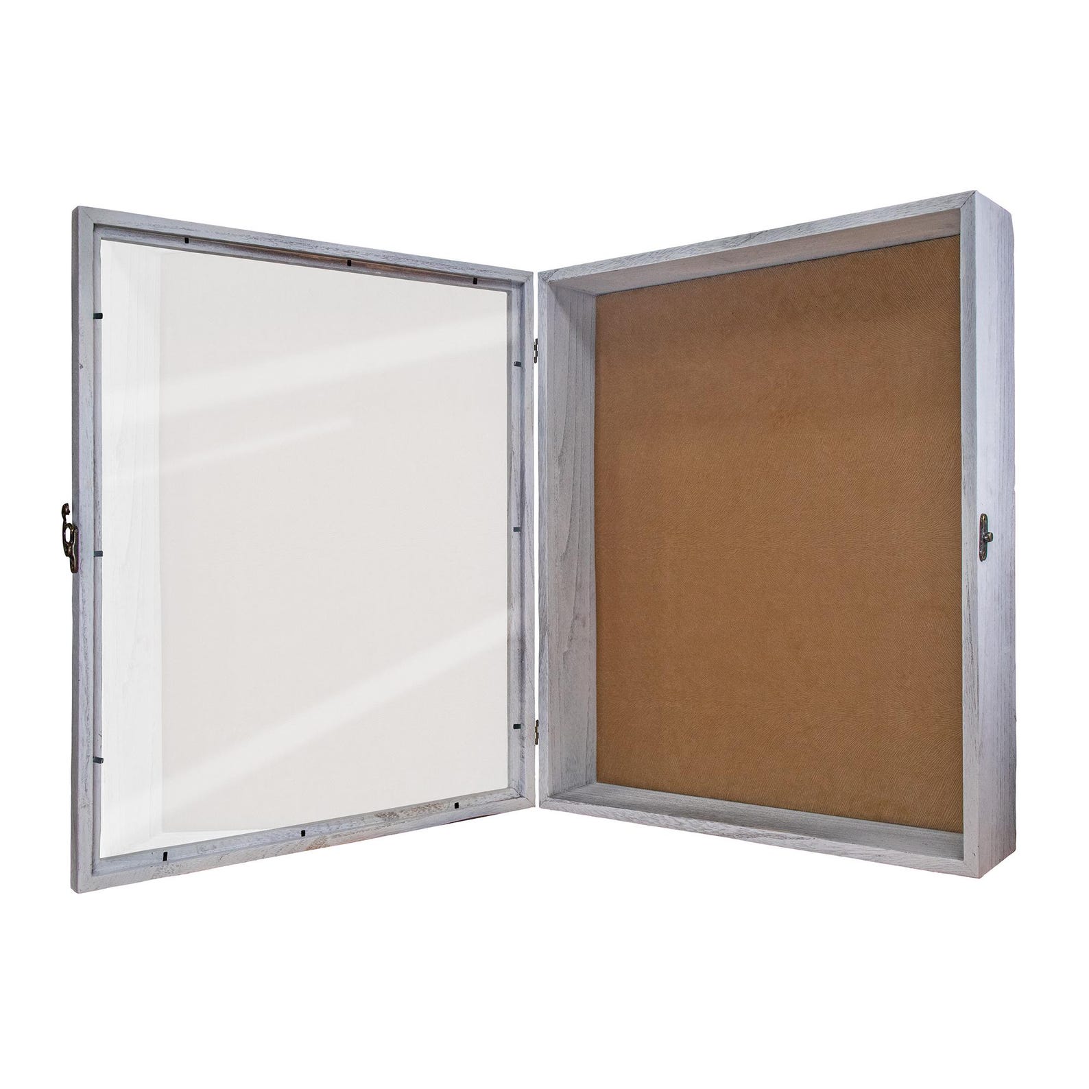 16x20 Distressed White Shadow Box: 4" Deep Solid Wood Display Case - Etsy