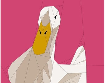 14 Pig FPP Quilt Block Pattern | Etsy