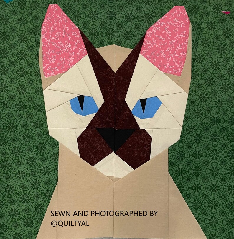 14 Cat Foundation Paper Piecing Quilt Block Pattern FPP - Etsy