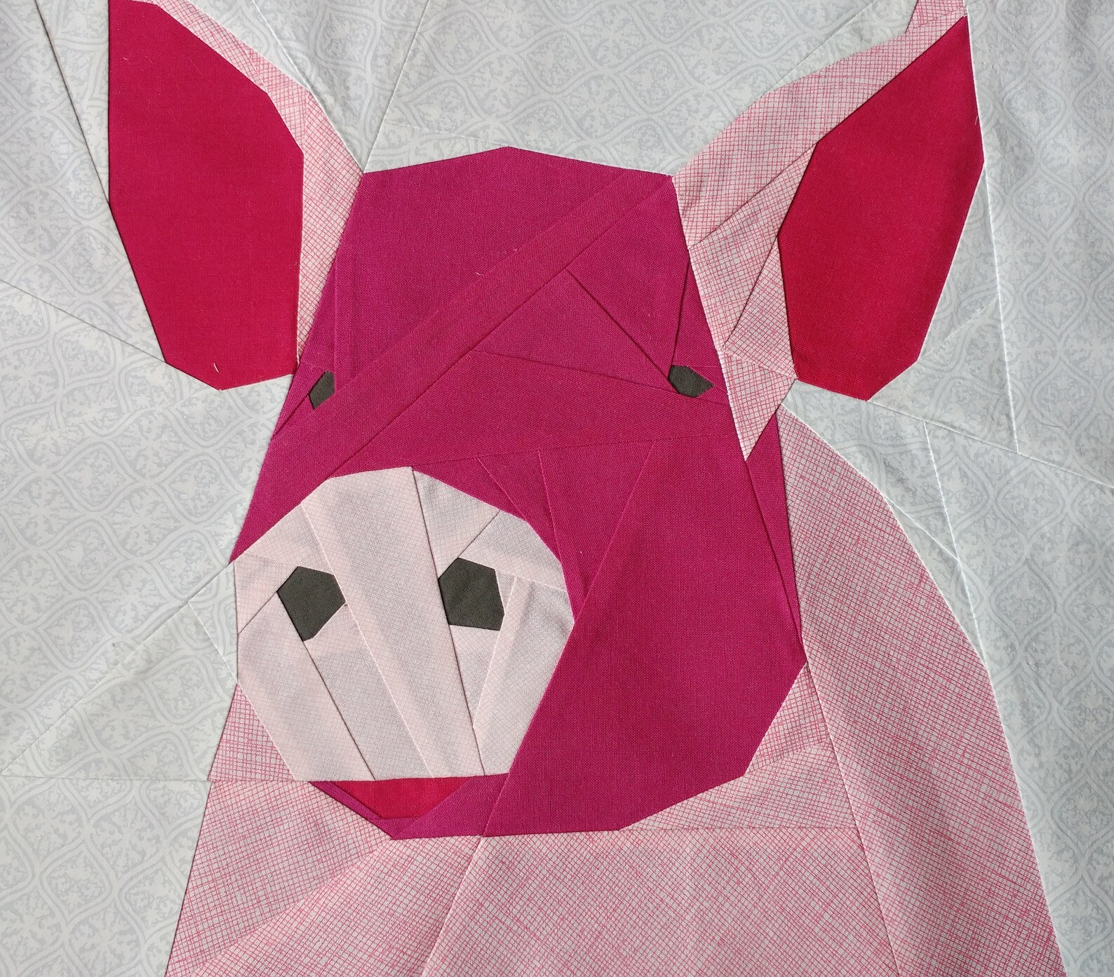14 Pig FPP Quilt Block Pattern | Etsy