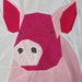 14" Pig FPP Quilt Block Pattern - Etsy