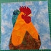 14" Rooster Foundation Paper Piecing Quilt Block Pattern FPP - Etsy