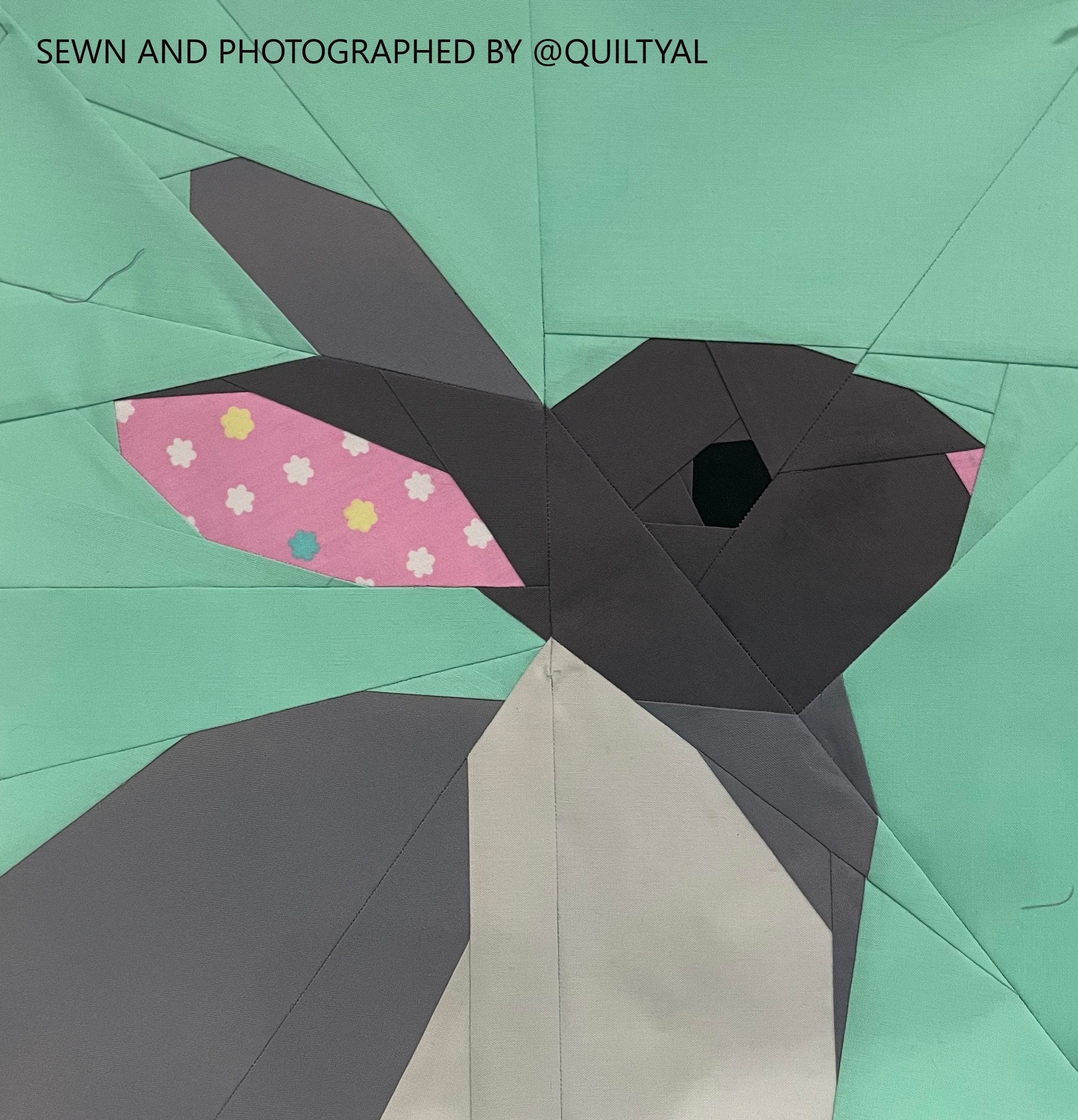 14 Rabbit Foundation Paper Piecing Quilt Block Pattern - Etsy