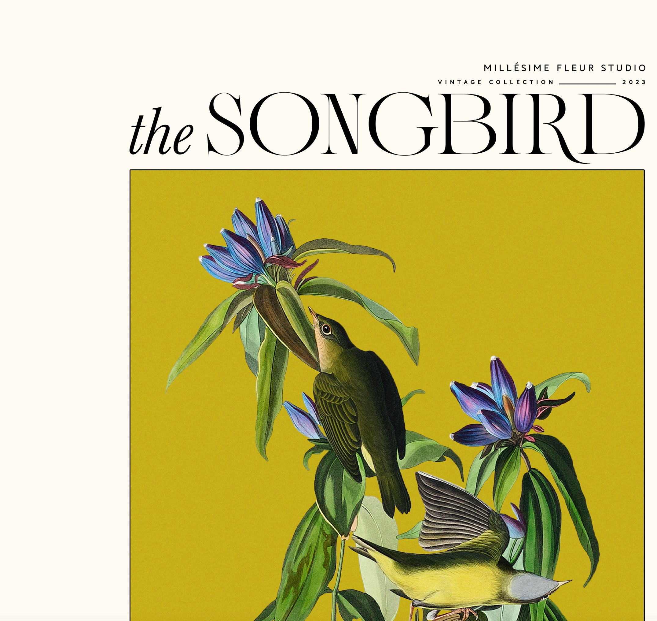 Songbird Printable Yellow Bird Printable Bird Download Bird Printable ...