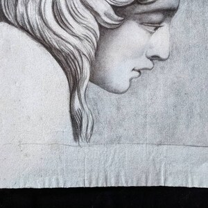 Antique Profile Drawing | Hand-drawn Classical Portrait | Antique ...