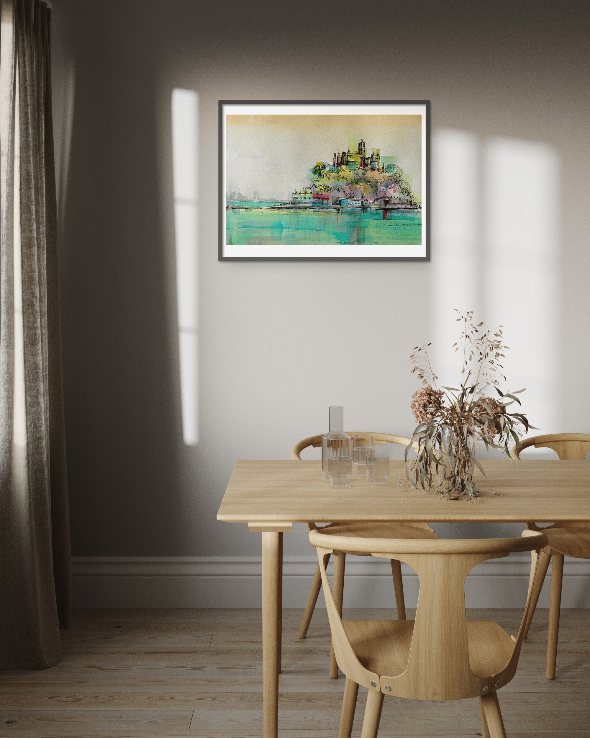 Printable Digital Download of a Bright and Fun Landscape From an ...