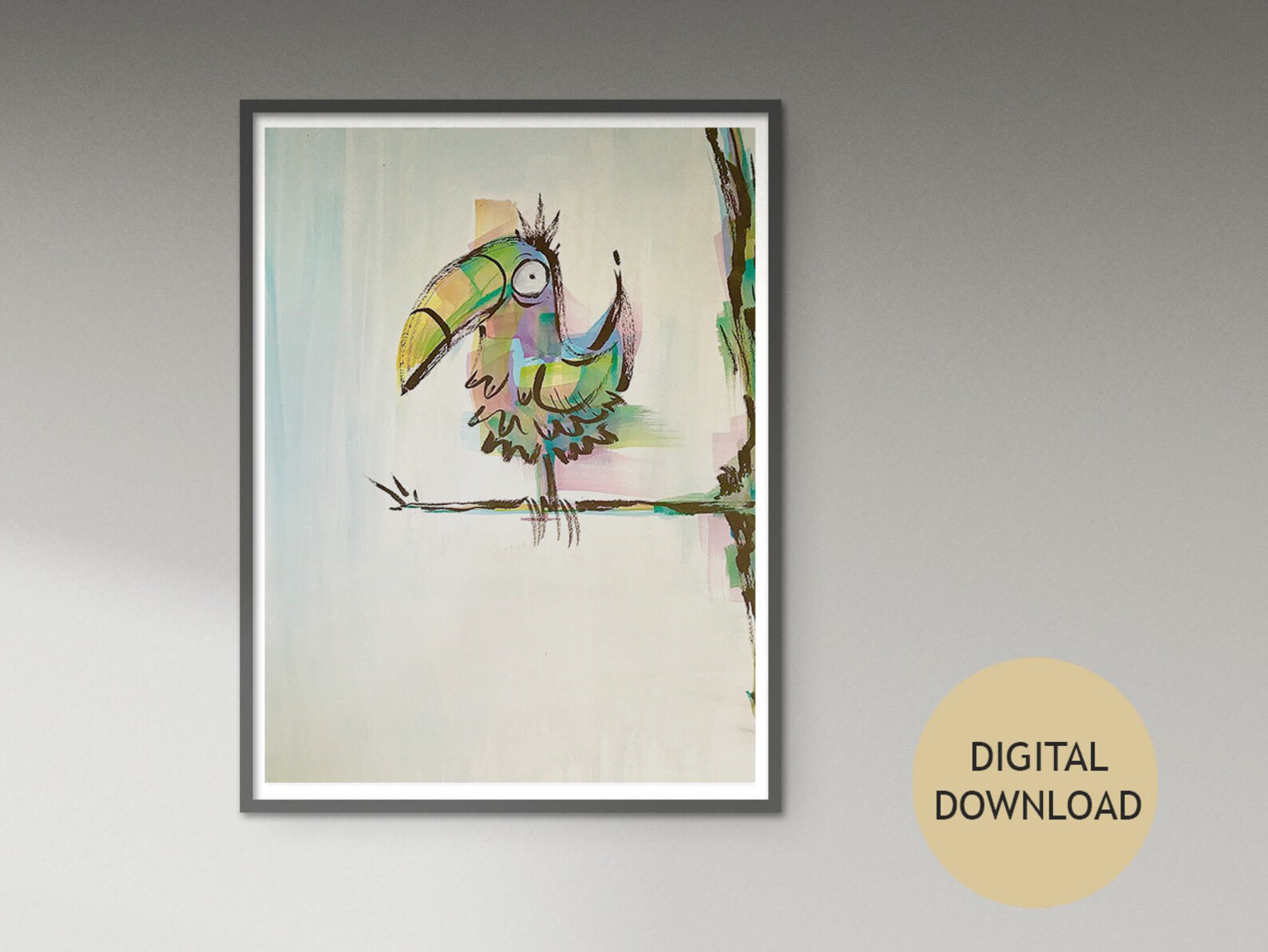 Printable Wall Art Digital Download Bright and Fun Collection Happy ...
