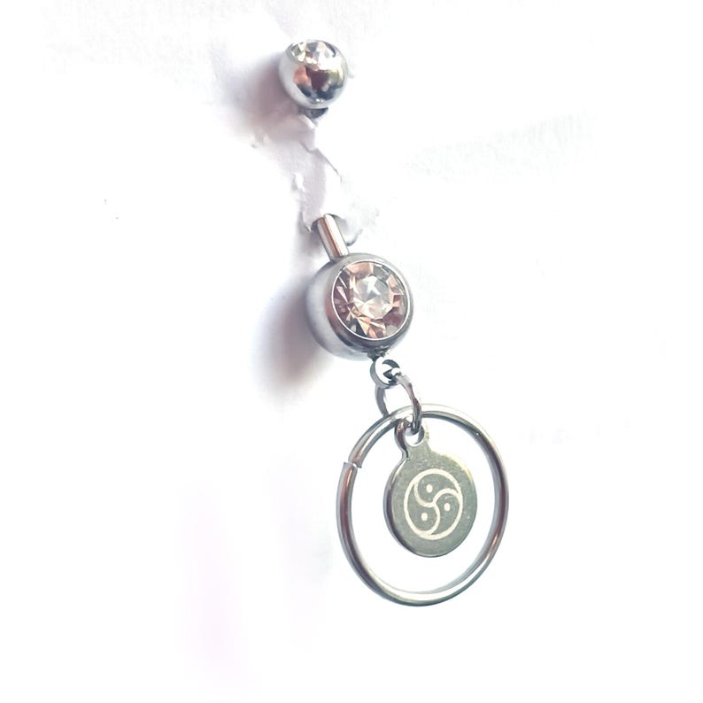 BDSM Belly O Ring, BDSM, Submissive Navel Ring, BDSM Piercing ...