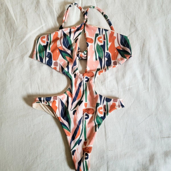 Cut Out Swimsuit - Etsy