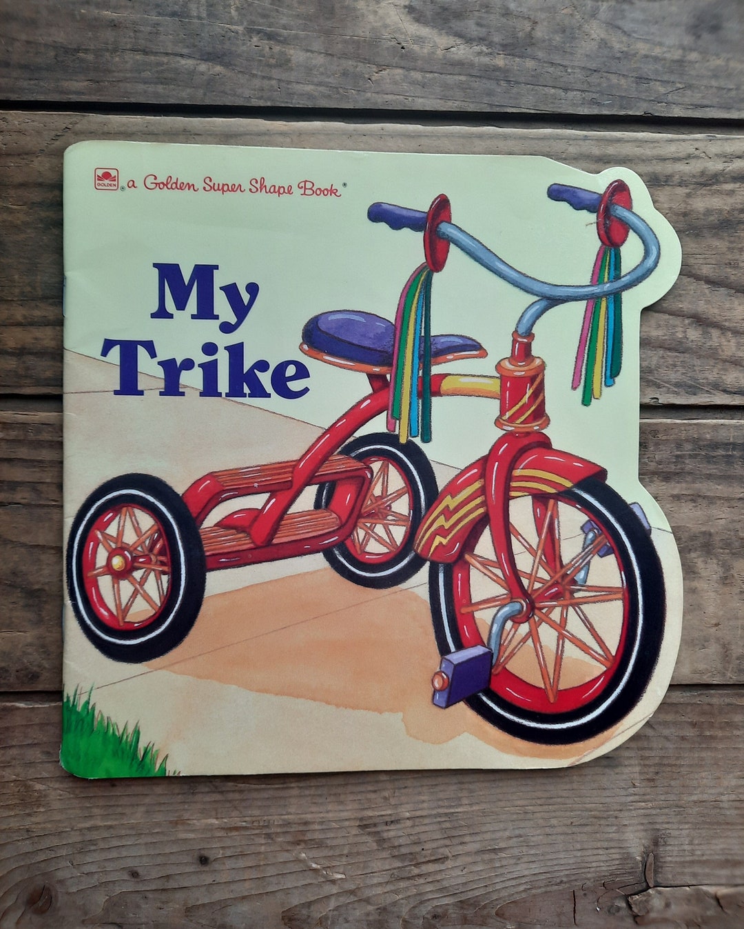 My Trike, a Golden Super Shape Book, Vintage Storybook, Copyright 1980s ...