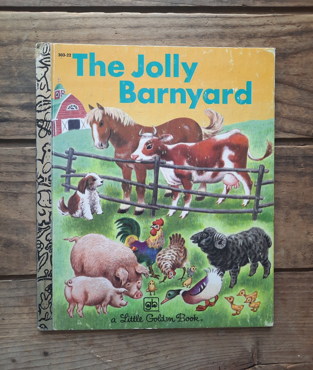 The Jolly Barnyard, a Vintage Little Golden Book, by Annie North ...
