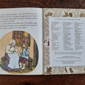 Jack and the Beanstalk, a Vintage Little Golden Book, Children's ...