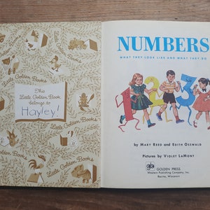 Numbers, A Little Golden Book, Storybook for Children, Vintage - Etsy