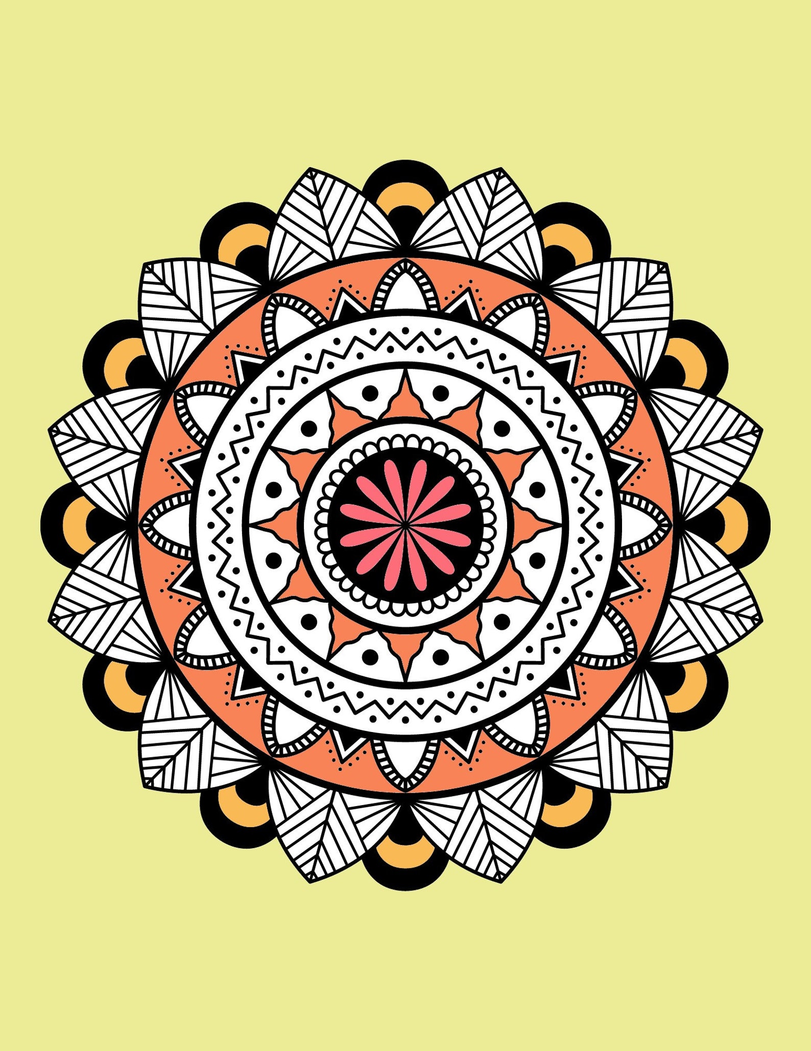 36 Page Printable Mandala Coloring Pages DIGITAL DOWNLOAD Adult ...