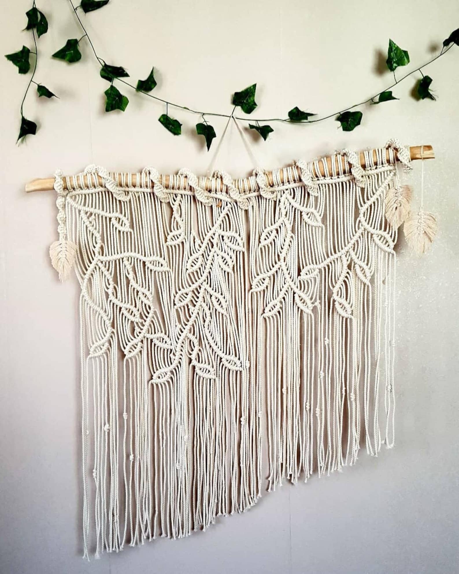 Makramee Wandbehang Kinderzimmer Dekoration Makramee Blatt | Etsy