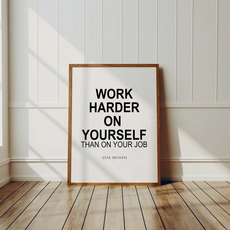 Jim Rohn motivational Poster - Etsy