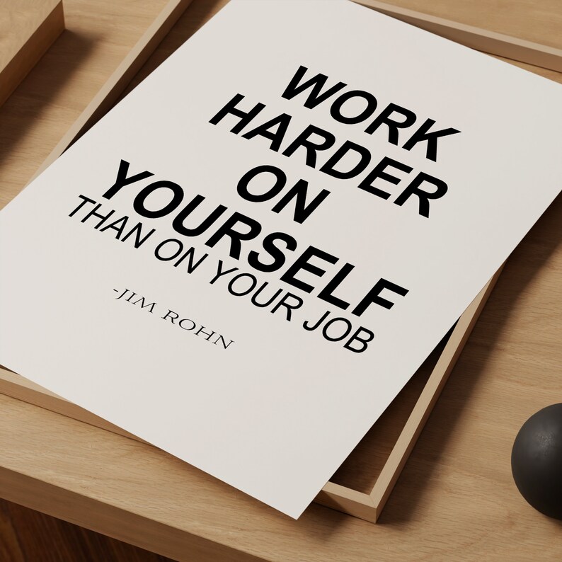 Jim Rohn motivational Poster - Etsy