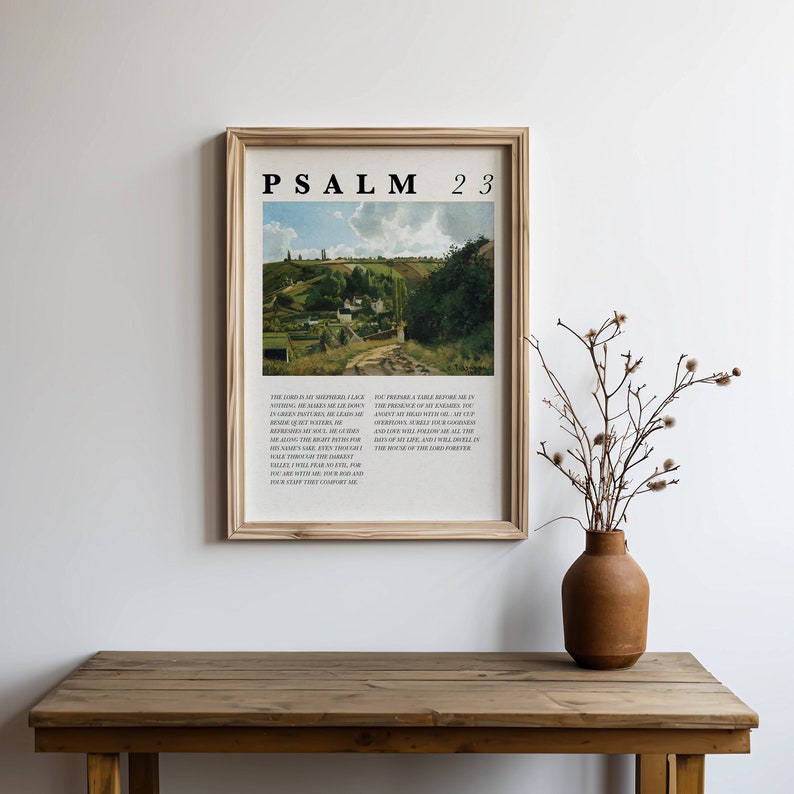 Christian Wall Poster, Bible Verse Prints, Modern Christian Home Decor ...