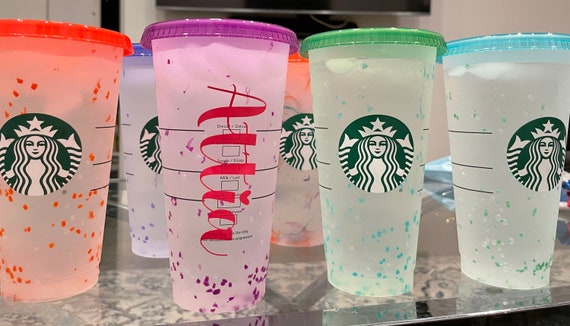 Confetti Color Changing Cups 2021 Starbucks - Etsy