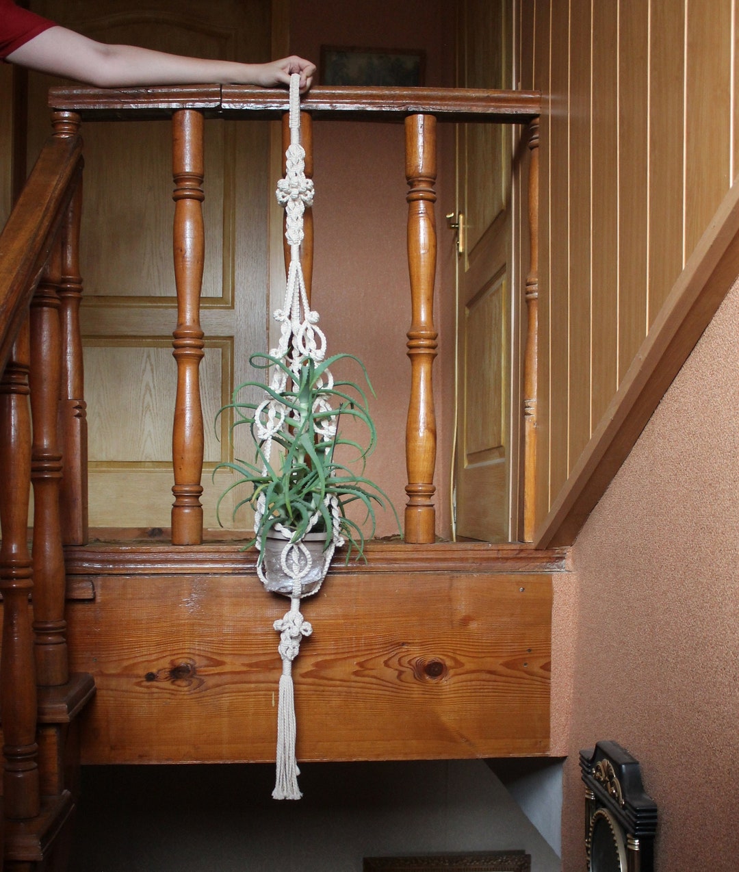 Large Plant Hanger 60", Macrame Plant Hanger, Hanging Planter, Wall ...