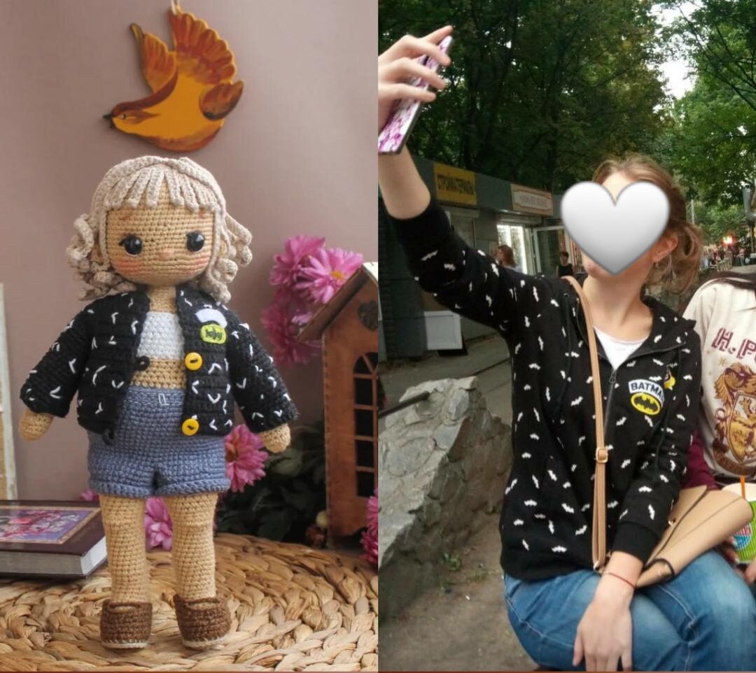 Personalized Doll Portrait Doll Look Alike Dollpersonalized - Etsy