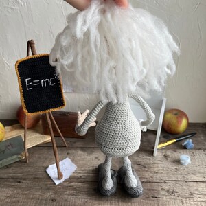 Einstein Doll, Albert Einstein Figurine, Crochet Einstein Art Doll ...