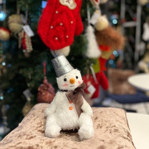 Snowman Stuffed Toy, Teddy Snowman Toy, Snowman Decoration, Snowman ...