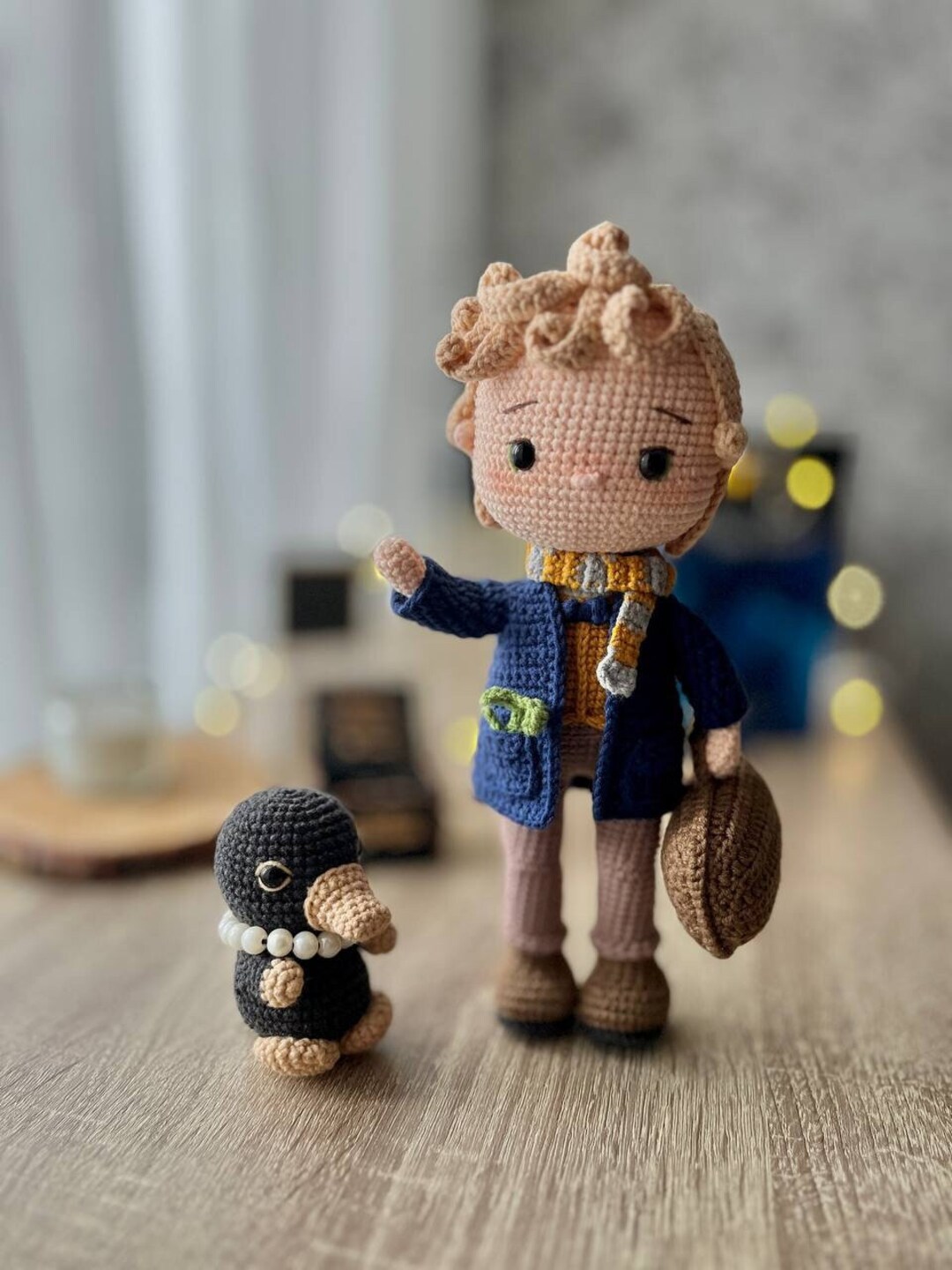 Newt Doll, Scamander Doll, Niffler Toy, Boy Doll, Little Niffler ...