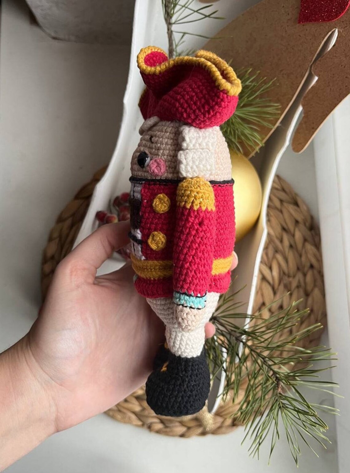 Nutcracker Toy Crochet Christmas Nutcracker Nutcracker for - Etsy