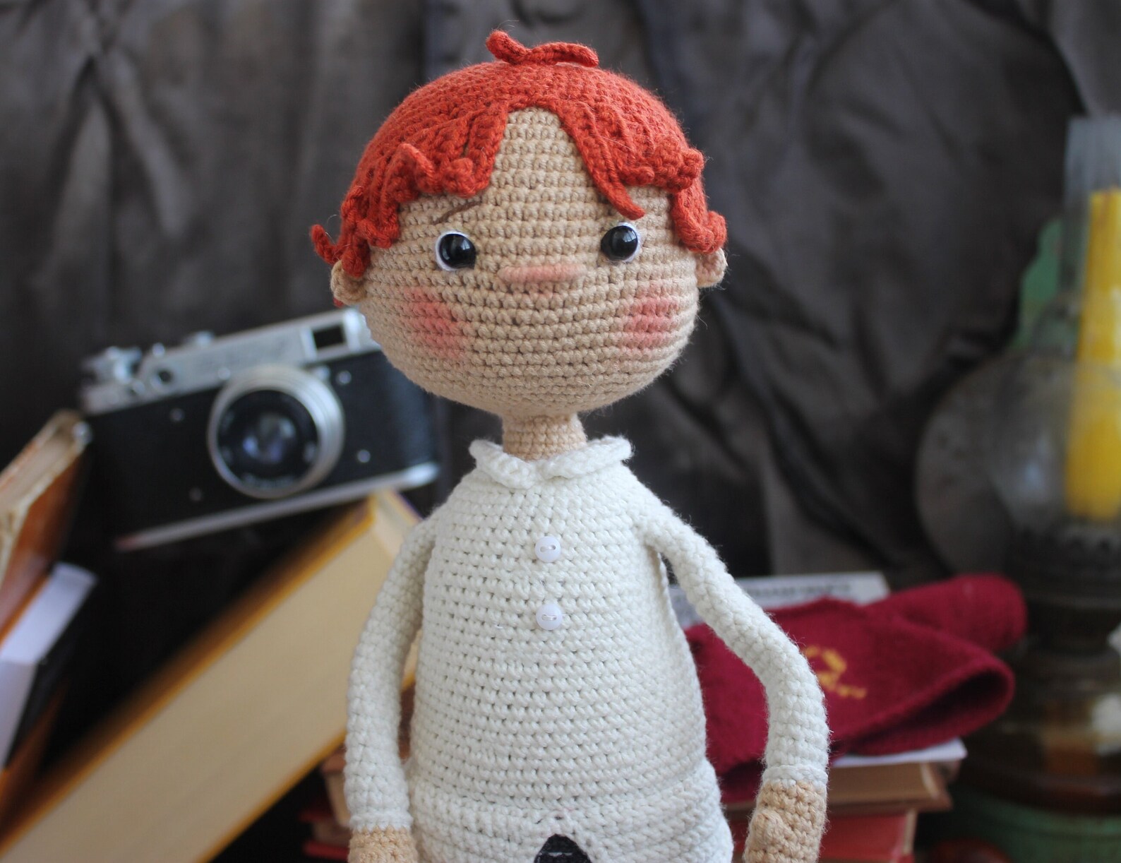 Wizard Ron Doll Crochet Ron Doll Little Red-haired Wizard - Etsy