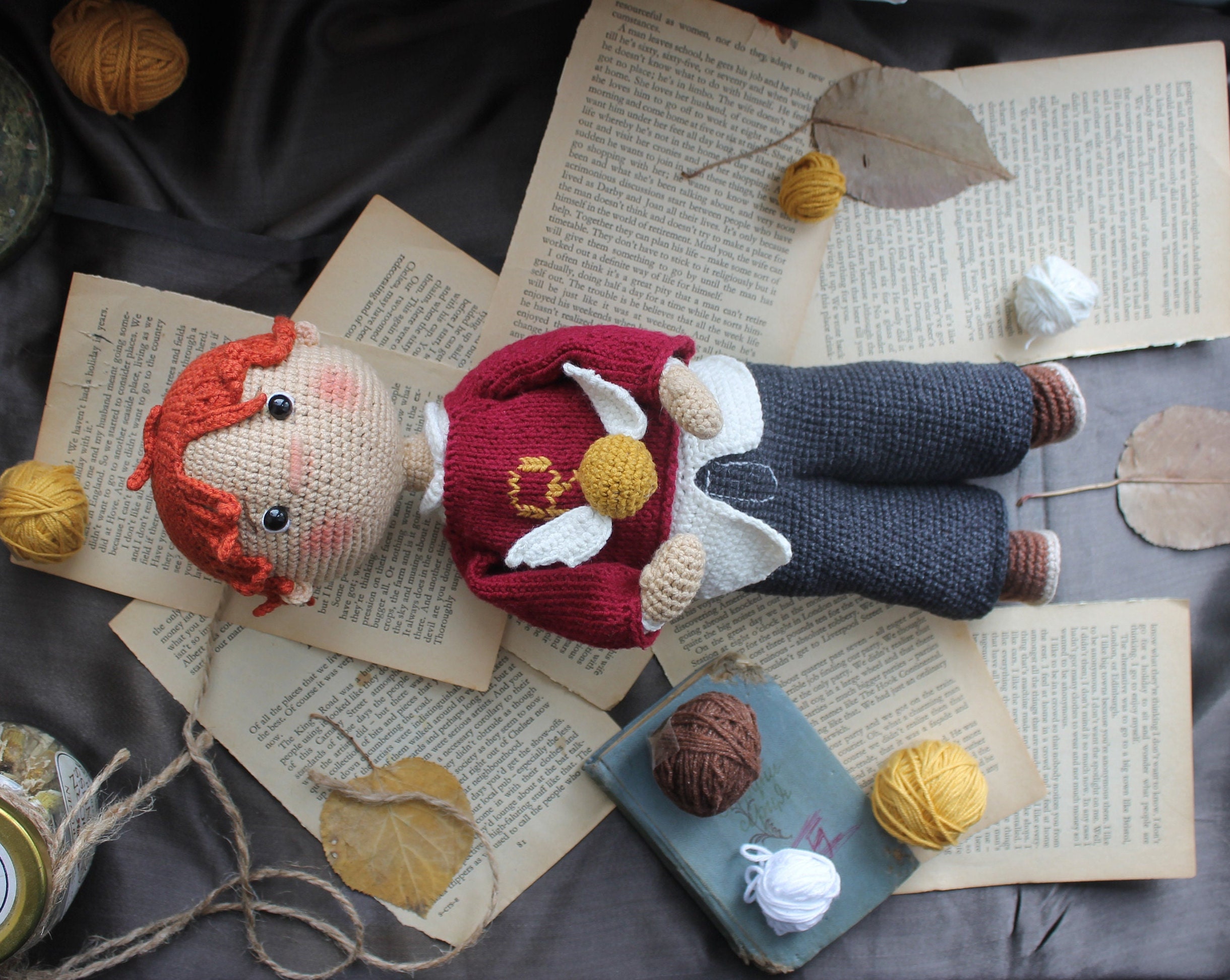 Wizard Ron Doll Crochet Ron Doll Little Red-haired Wizard - Etsy