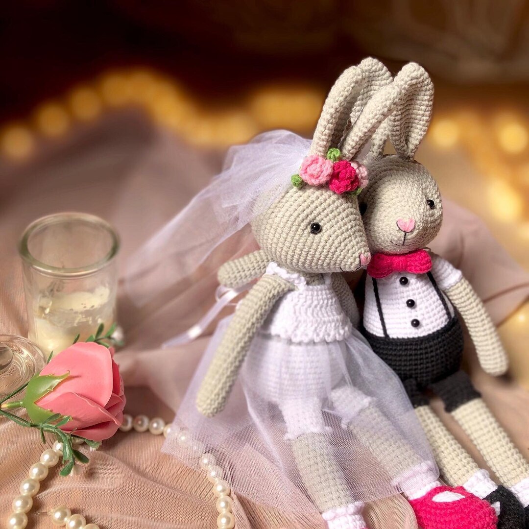 Wedding Bunny Toys, Bride and Groom Toys, Wedding Couple Toys, Wedding ...