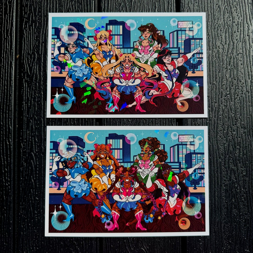 Cosmic and Lunar Baddies - Buff Magical Girl Prints (6x4) - Etsy