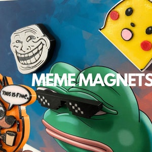Meme Magnet 8 Pack | 3D Design | Strong Magnet - Etsy