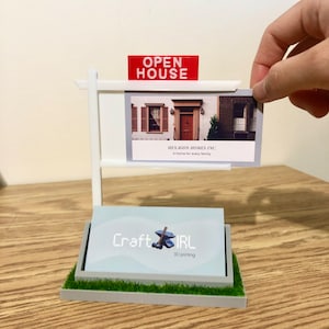 Realtor Business Card Holder | 3D Printed Open House Display - Etsy